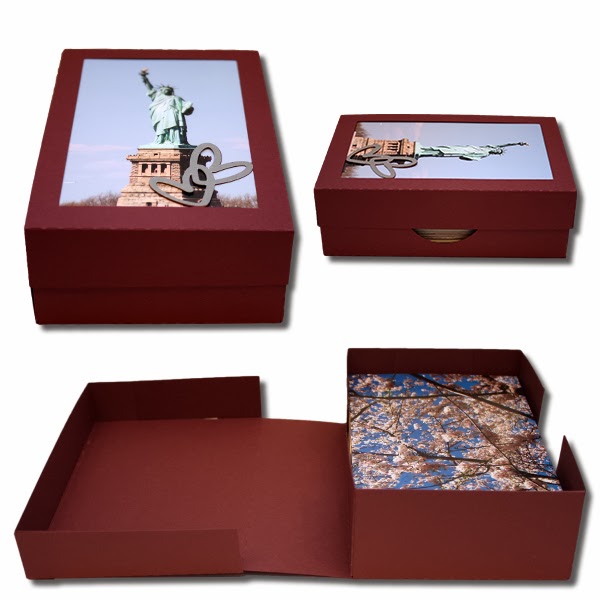 Interlocking Heart Photo Boxes | Bits of Paper