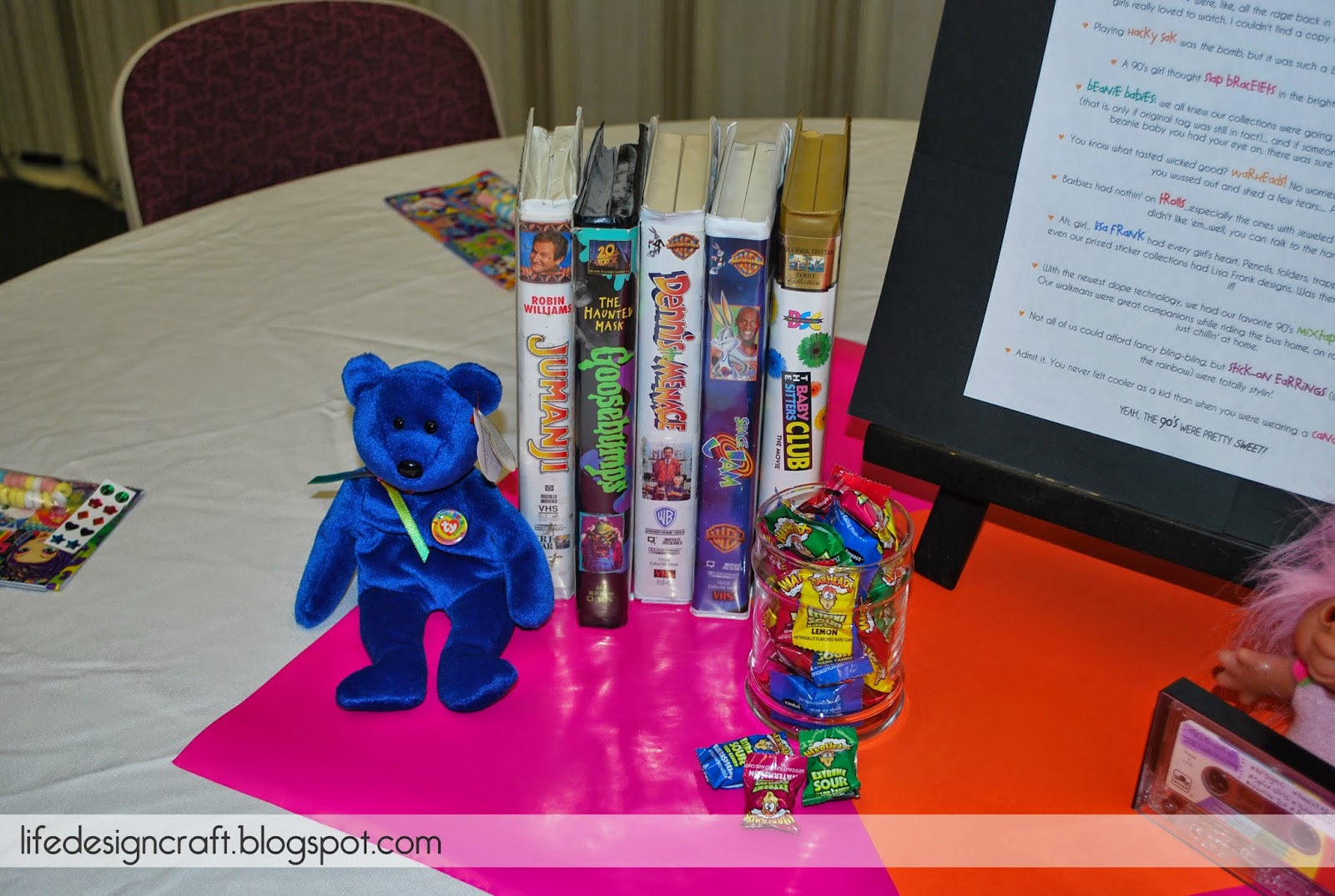 Life.Design. and the Pursuit of Craftiness: 90's Table Decor & Bridging ...