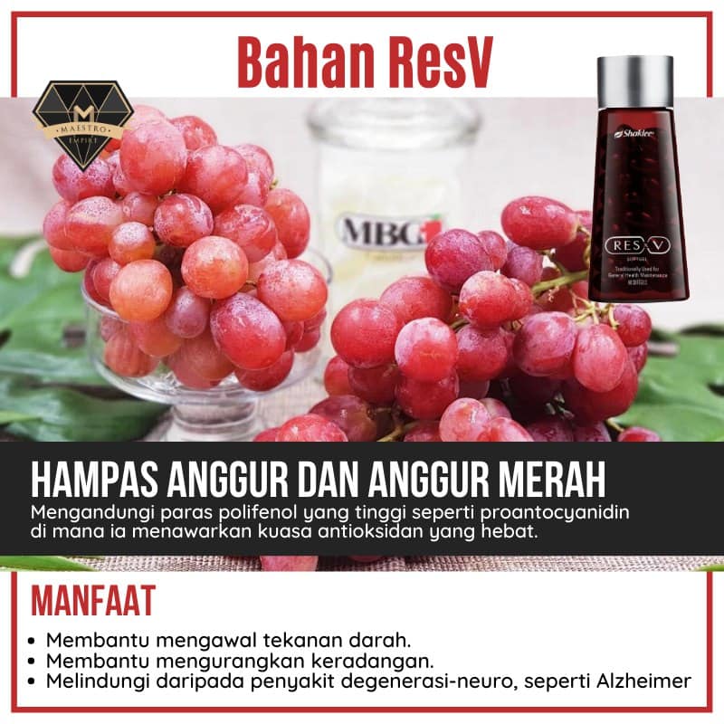 KEBAIKAN DAN KEISTIMEWAAN RES-V SHAKLEE