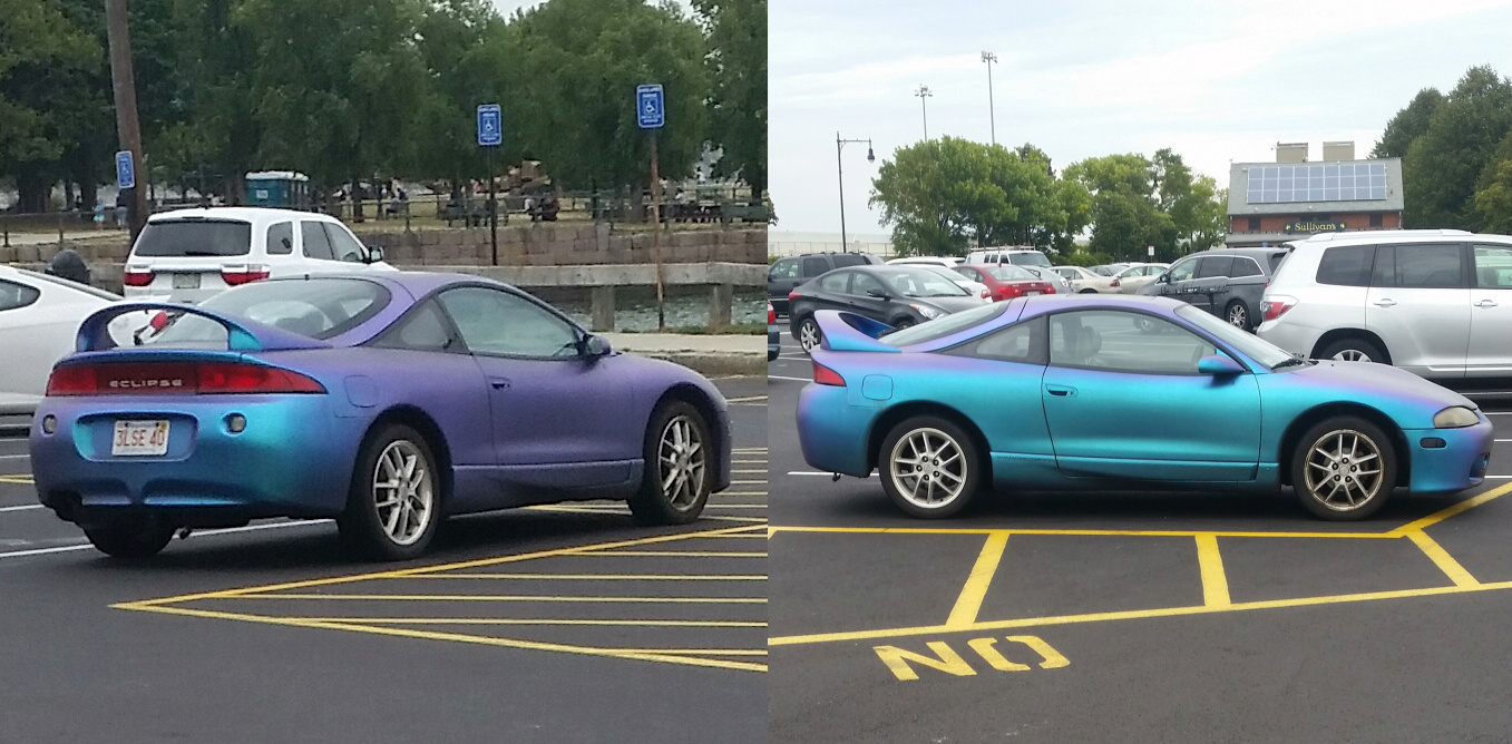 How awesome is this hypercolor chameleon car?