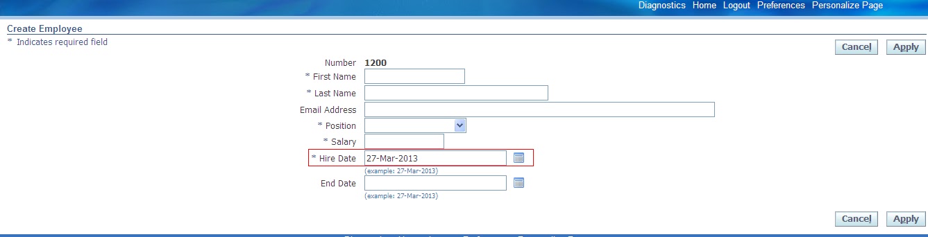Oracle Application S Blog Spel In Oaf Oa Framework