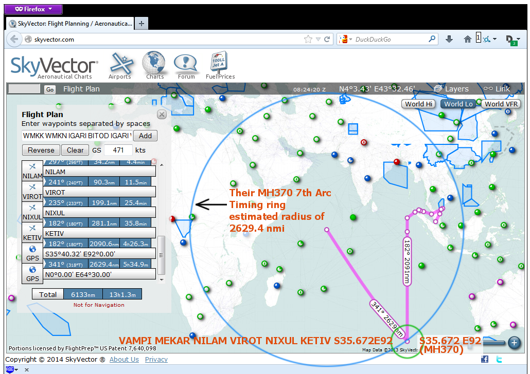 Where is MH370?: MH370's final location could be near S35.672 E92 (if ...