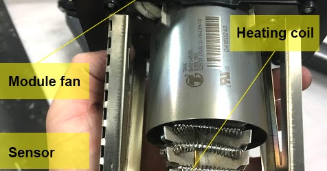 Troubleshooting HP Latex curing module.