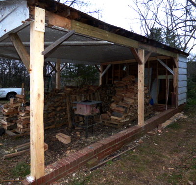 5 Acres & A Dream: Carport Repair Begun