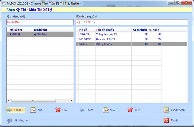 Phần mềm trộn đề thi trắc nghiệm McMIX | Mr Sum