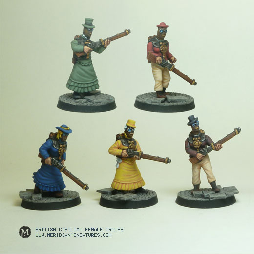 Wargame News and Terrain: Meridian Miniatures: New Steampunk British ...