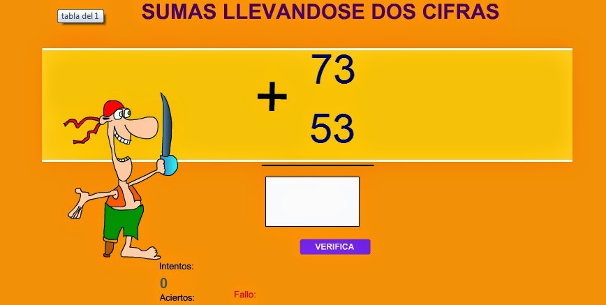 ZALFOMATES: SUMAS DE DOS CIFRAS