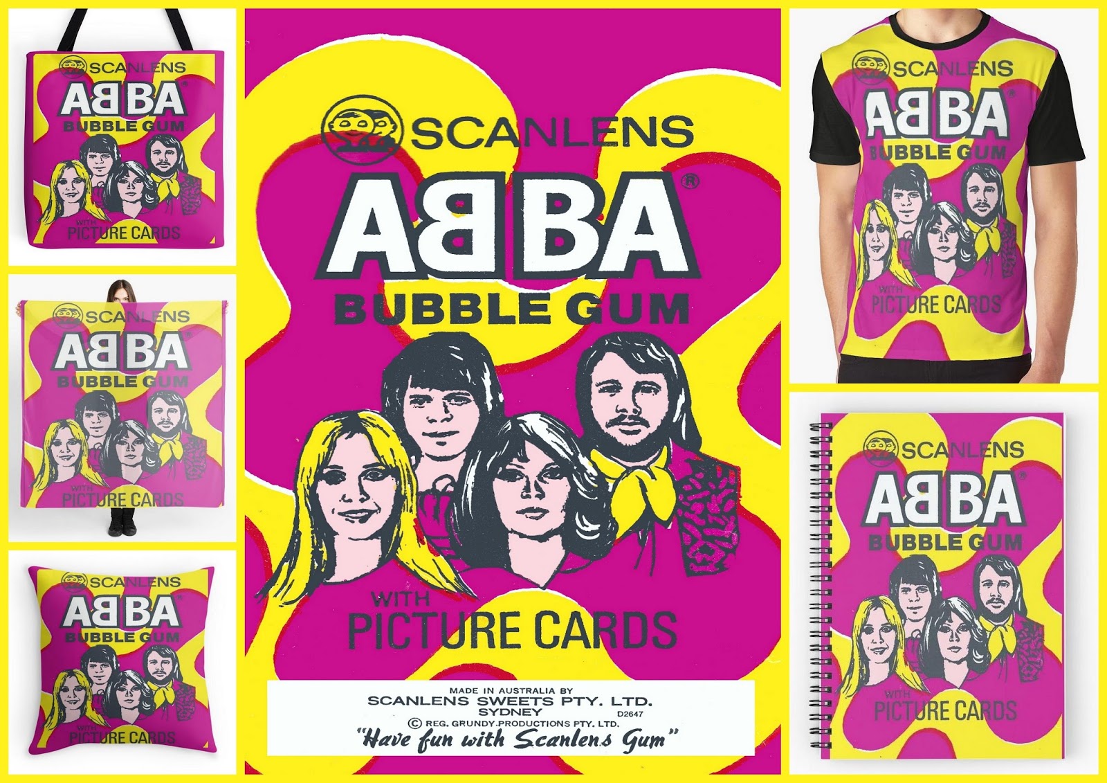 ABBAFanatic: ABBA - More Custom Designs & Items - Cushions, Bags ...