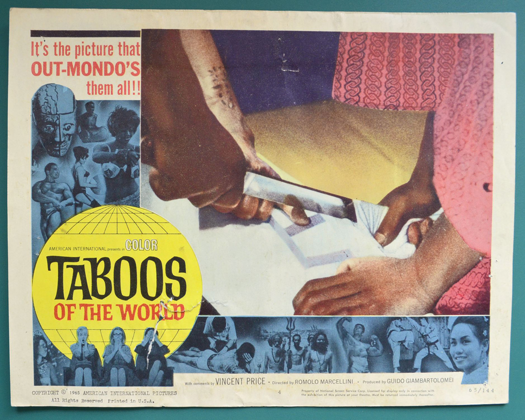 Taboos of the World (1965) | It’s the picture that OUT-MONDO’S them all ...
