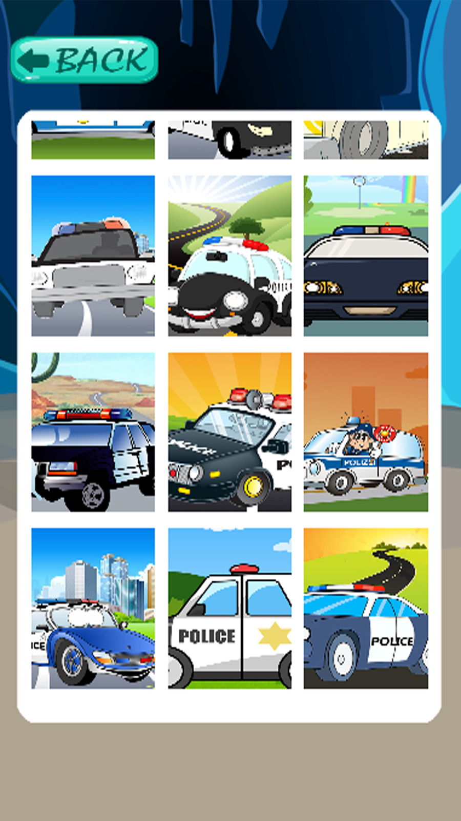 Police Cars Jigsaw Puzzles Games For Kids Version