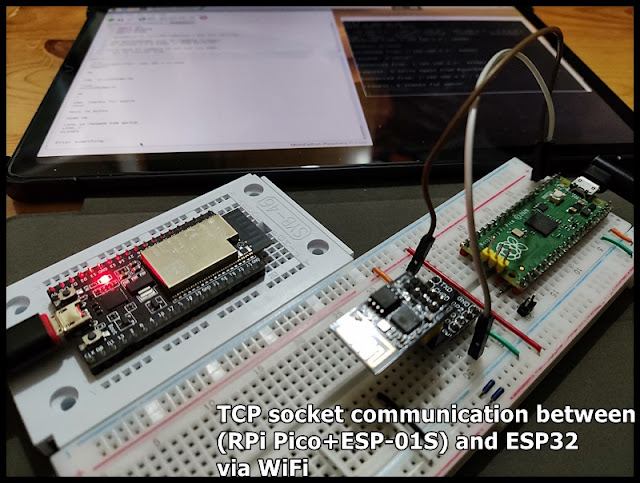 Hello Raspberry Pi: TCP socket communication between (RPi Pico+ESP-01S ...