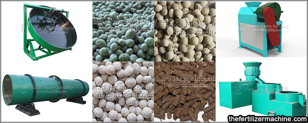 Wet and dry granulation of fertilizer equipment
