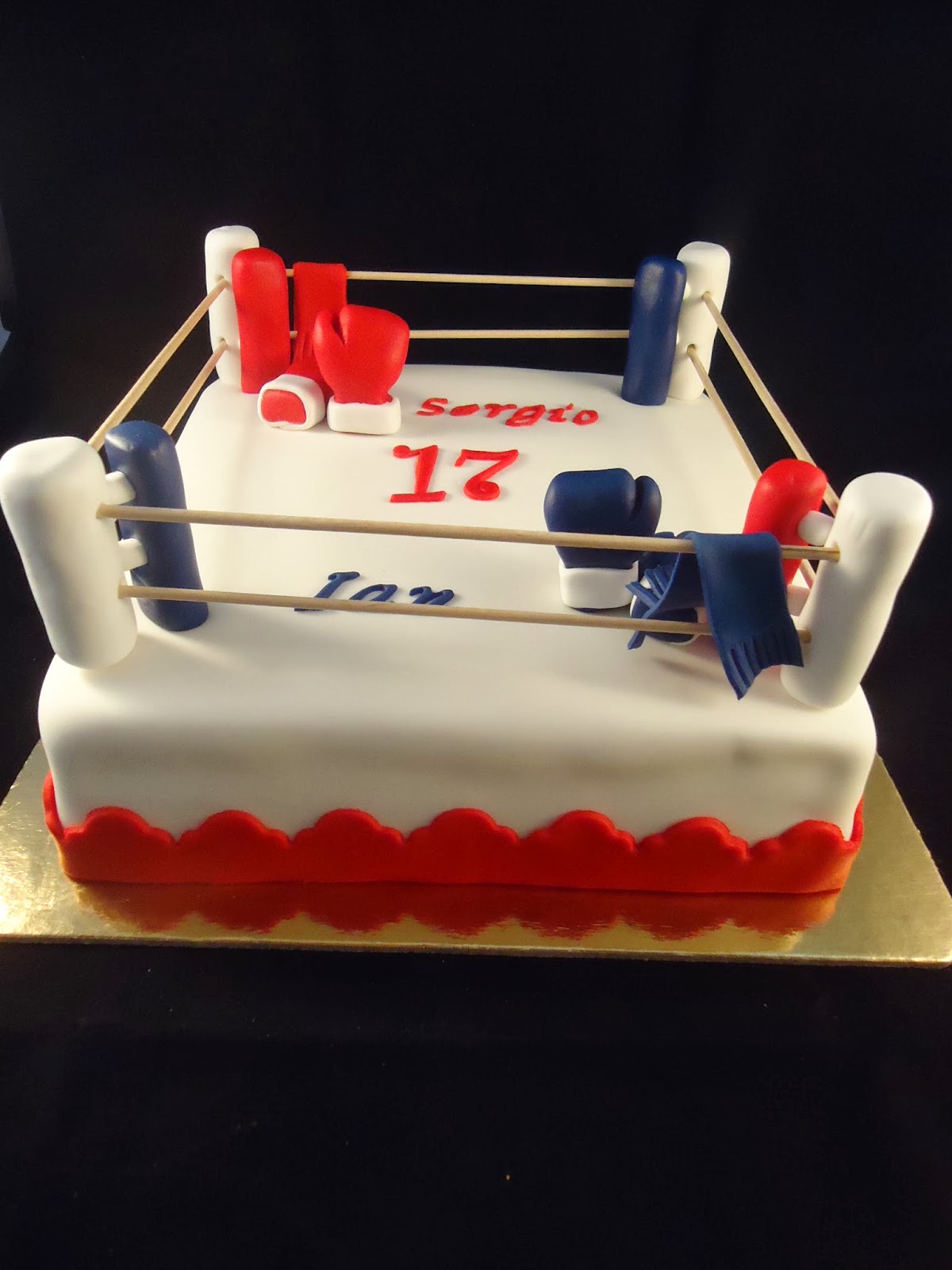 TARTAS GYSELI: Tarta Ring de Boxeo