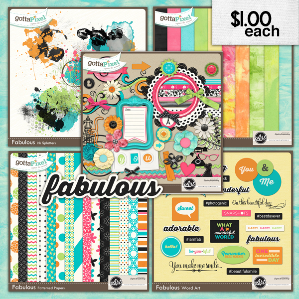 Word Art World: NEW "Fabulous" Page Kit from Word Art World!