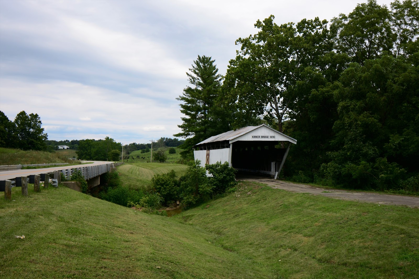COVERED BRIDGES IN OHIO +: KIRKER COVERED BRIDGE - WEST UNION, OHIO