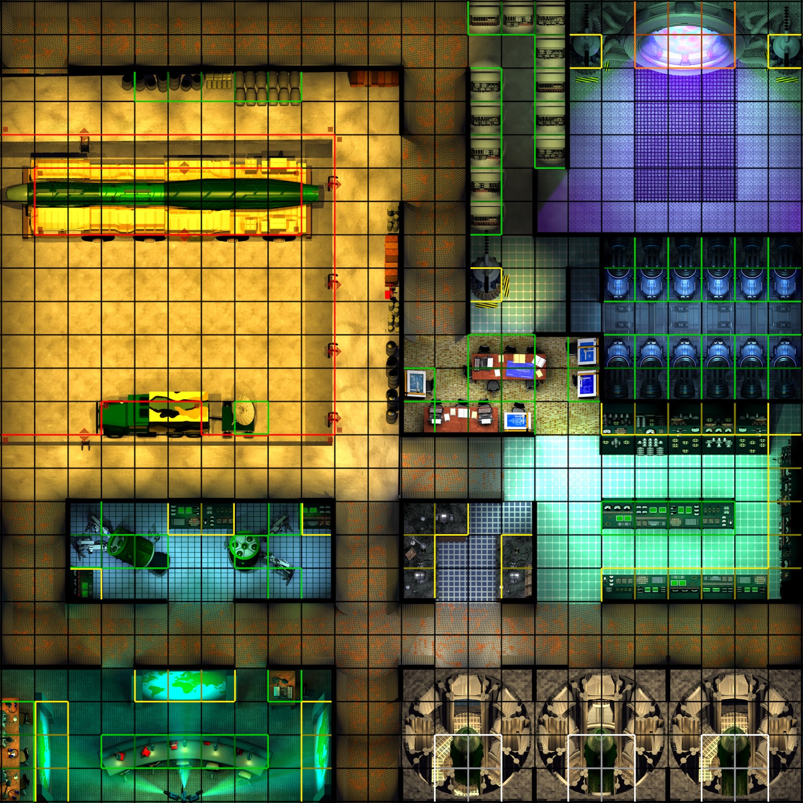 Heroclix Maps: Bunker Laboratory