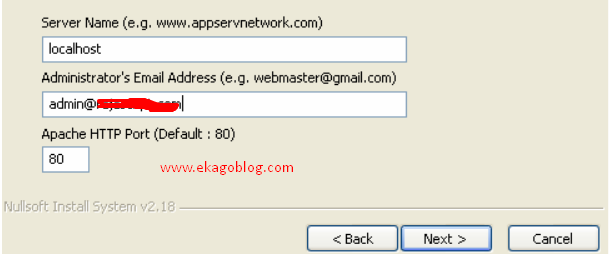 Tutorial Mudah Cara Install Webserver AppServ | Eka Go Blog | Berbagi Informasi | Berbagi Ilmu