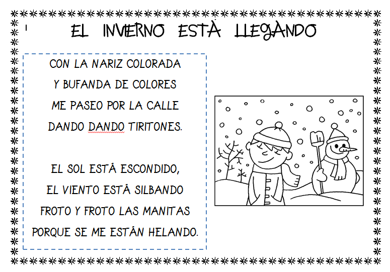 Plastificando ilusiones: Canción del invierno