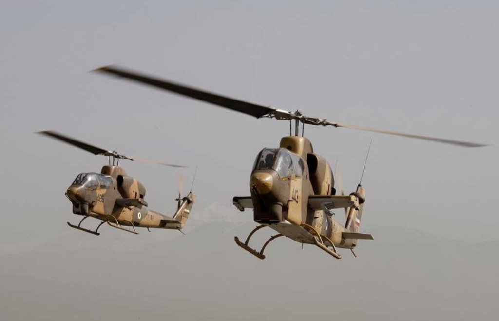 Indigenously Upgraded Iranian AH-1J Cobra /Panha 2091 Attack Helicopter ...