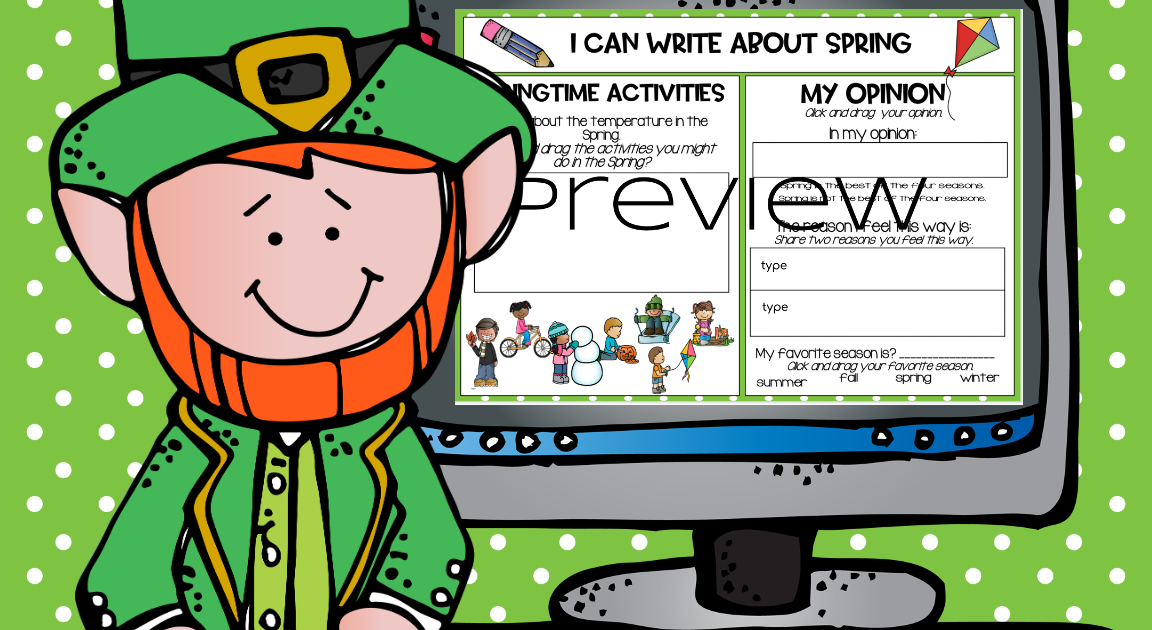 1st Grade Hip Hip Hooray!: Let's Write ...March Themed