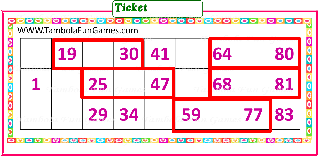 Unique Tambola Variations/Dividends