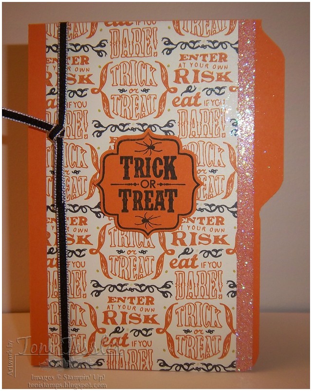 ToniStamps: Halloween File Folder card