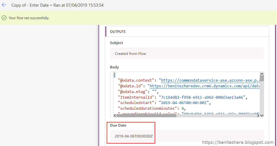 Storing The Date Input Value In A Dynamics 365 Or Cds Datetime Field ~ Benitez Here