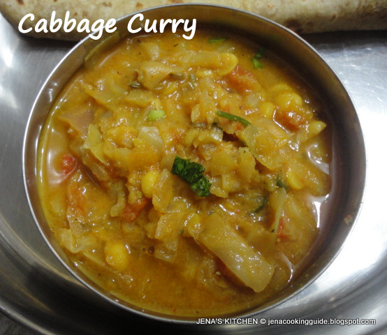 JenaCookingGuide: Muttakose Kurma /Cabbage Curry