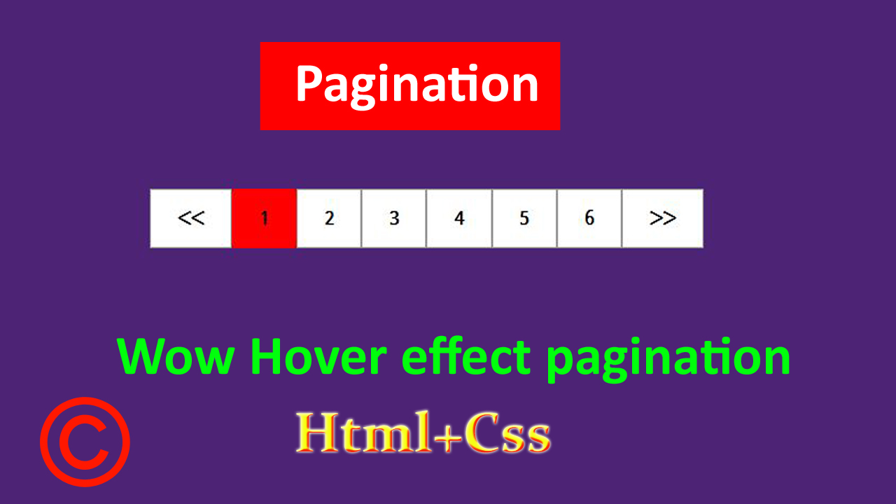 Modern Pagination in html and css - Be Freelance Ltd. Learn Web Design