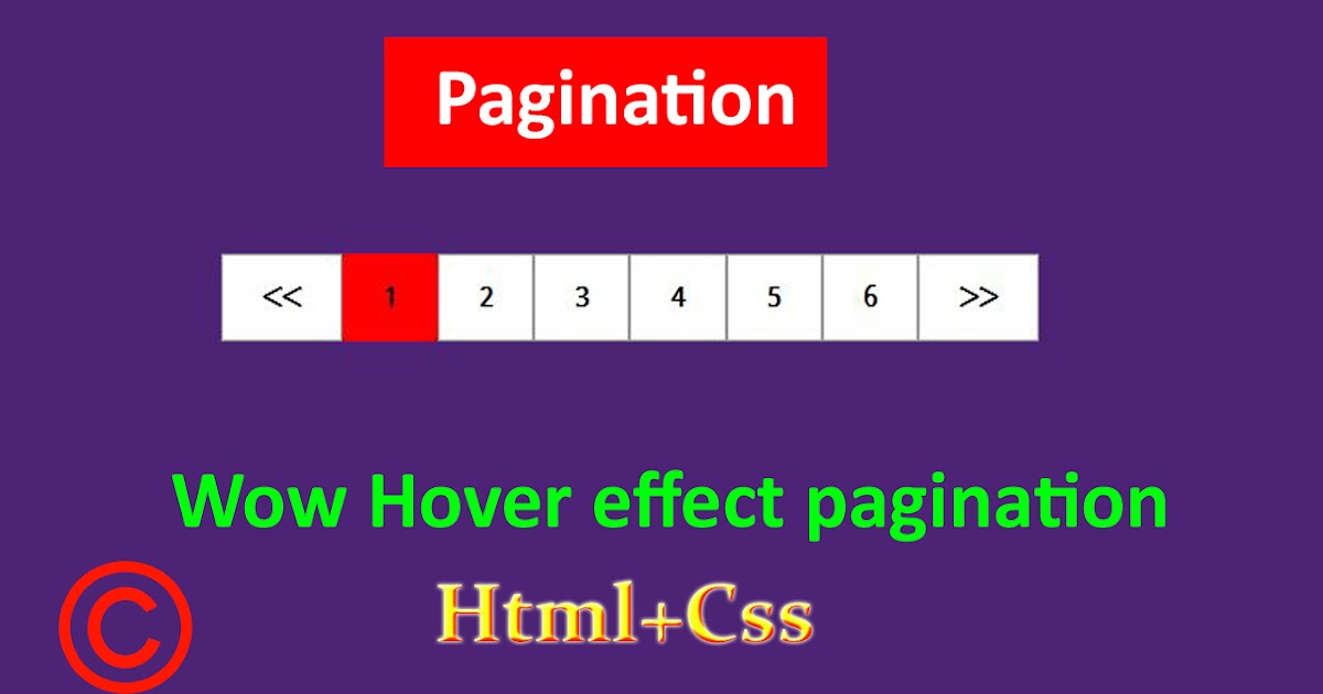 Modern Pagination in html and css - Be Freelance Ltd. Learn Web Design
