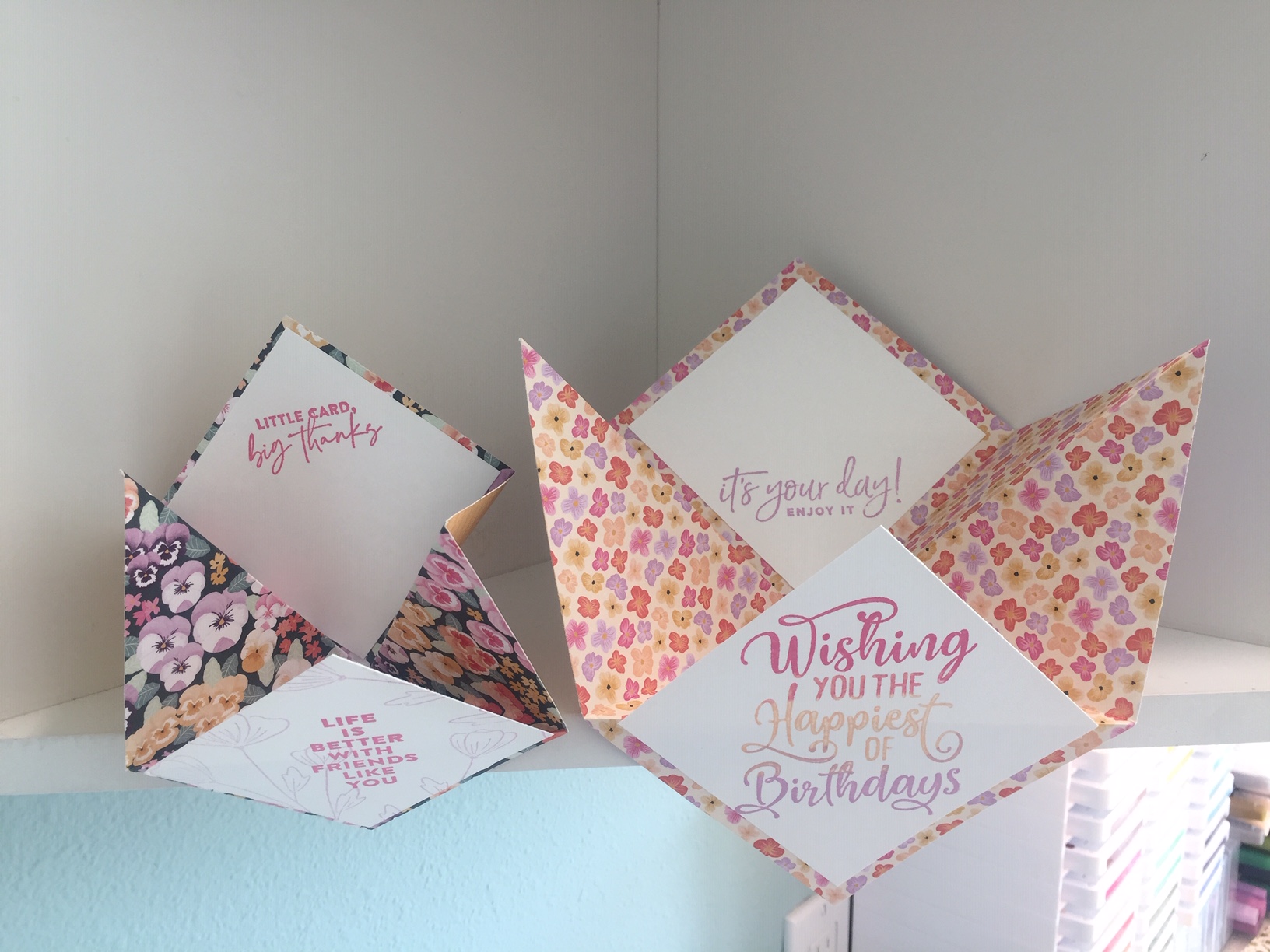 SipCraftCare: Happiest of Birthdays Pop Open Card in several sizes