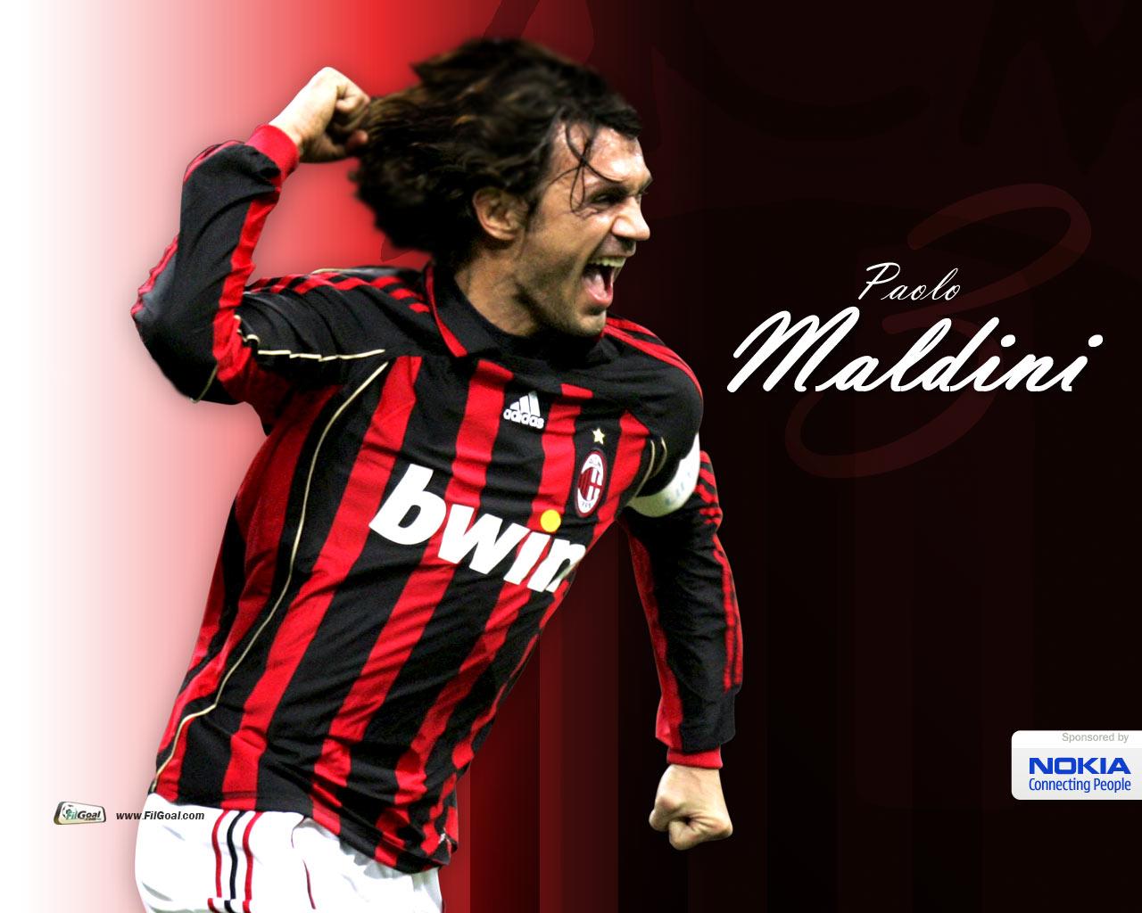 Paolo Maldini Football Legend Wallpapers ~ Sports Legends Wallpaper