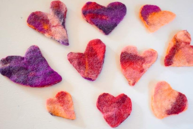 Bodenseewellen: Einfach herzig [Filzen mit Kindern]