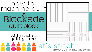 Piece N Quilt: How to: Machine Blockade Motif on a Square Quilt Block ...