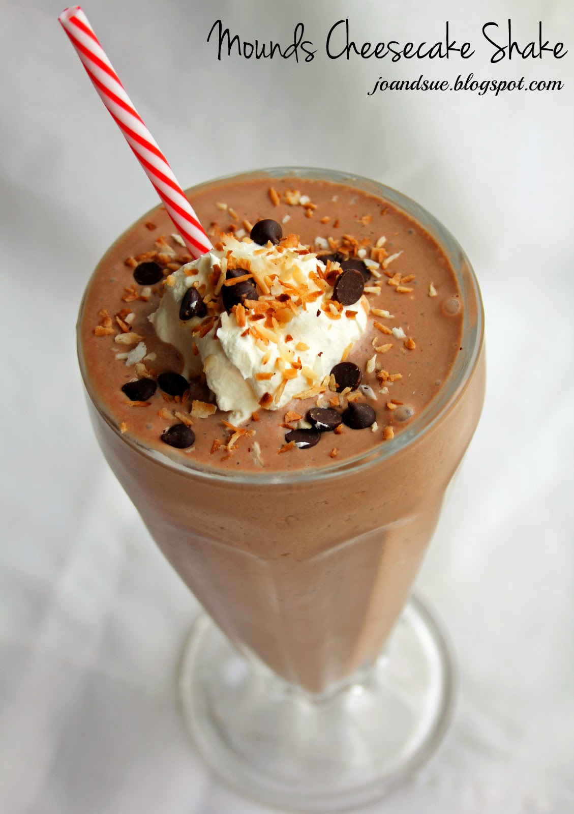 Jo and Sue: Mounds Cheesecake Shake