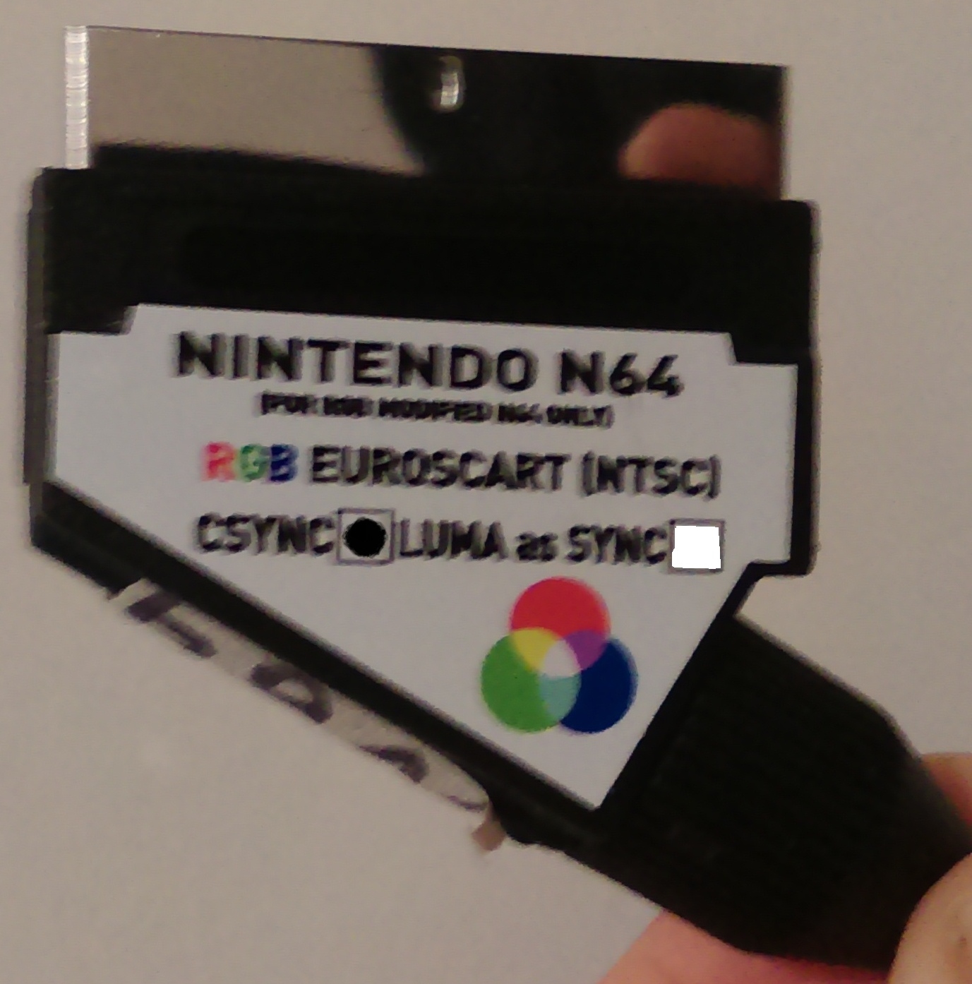 Kris Syme's Blog: Which Scart Cables will work on my RGB modded N64?