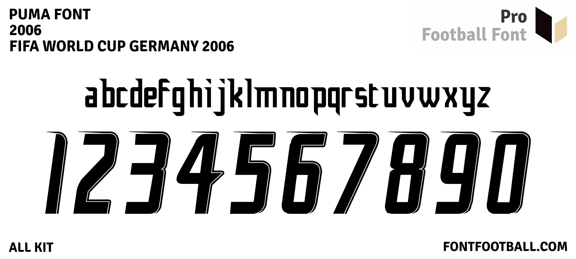 Puma World Cup 2006 Font