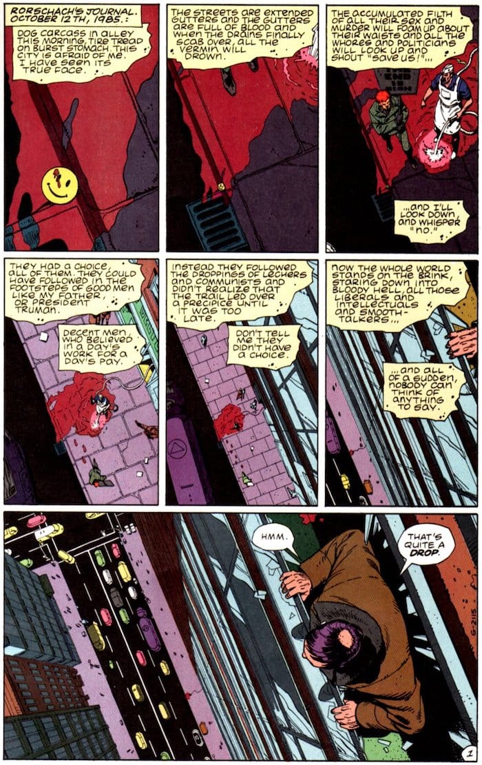 Watchmen #1 - 1st appearance - Pencil Ink