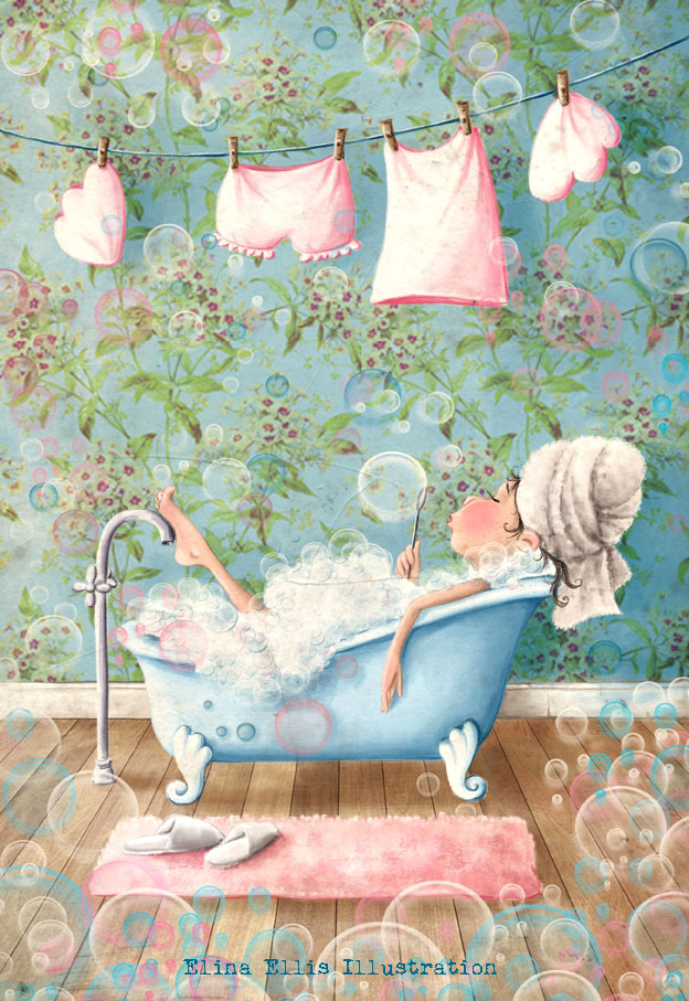 Elina Ellis Illustration: Bubble Bath Fairy