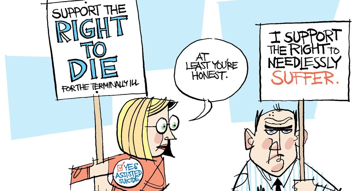 Medical Futility Blog: Aid in Dying Political Cartoon [EOL in Art 117]