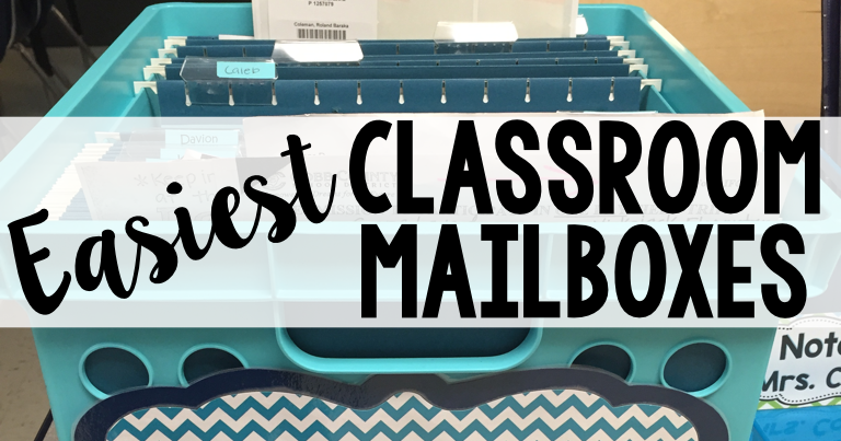 The Primary Peach: Easiest Classroom Mailboxes Ever