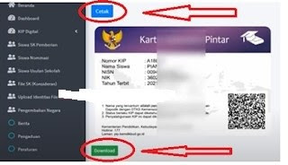 Cara Cetak Kartu KIP Digital Siswa Online SD SMP SMA SMK - SDN SOBANG 1