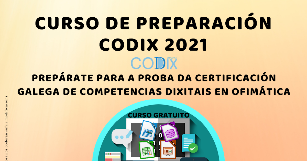 CeMIT Santa Comba: CURSO DE PREPARACIÓN CODIX 2021