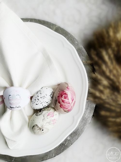 DIY Easter Napkin Rings / Free Printables | Home Chic Club: DIY Easter ...