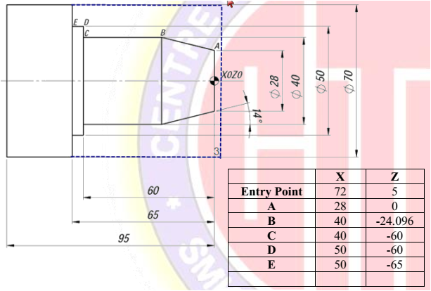 Machining: Fanuc G71 G72 Roughing Cycle and G70 Finishing Cycle