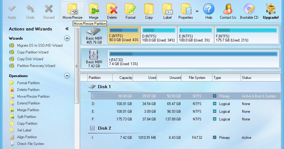 Mini Tool Partition Wizard Bootable CD ISO ~ Nhat Nguyen