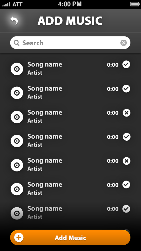 5 Style Menu Iphone App UI | GraphicsFan