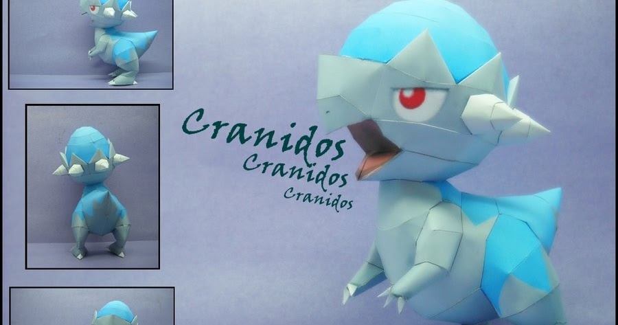 PaperPokés - Pokémon Papercraft: CRANIDOS