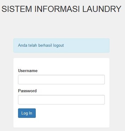 Sistem Informasi Manajemen Laundry Berbasis Web