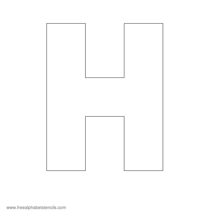 Block Letter Stencils - Letter Format